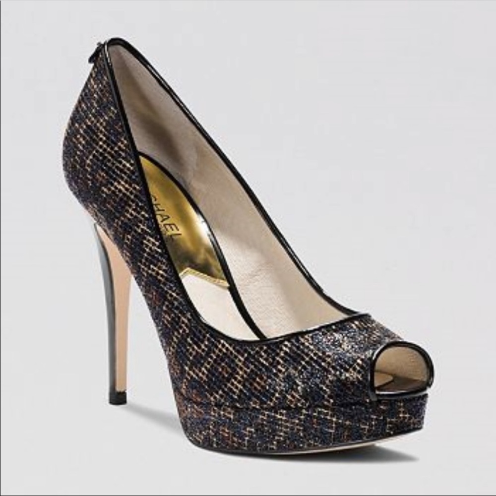 Michael Michael Kors York Platform Peep Toe Pump Gem